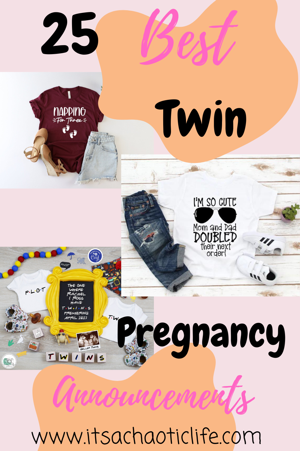 25 Best Twin Pregnancy Announcements Its A Chaotic Life 7003