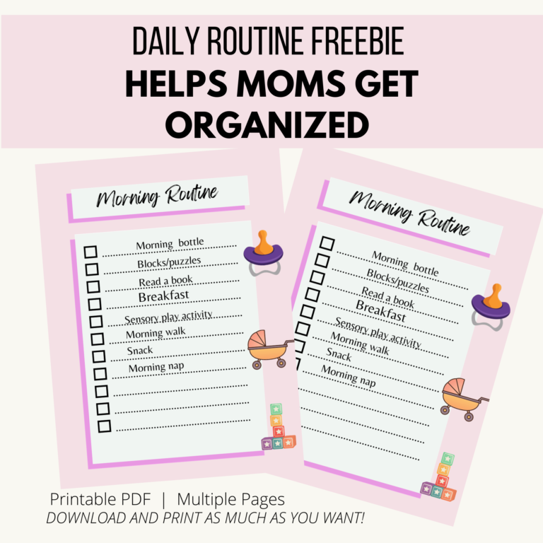 Daily Routine Freebie - It's a Chaotic Life