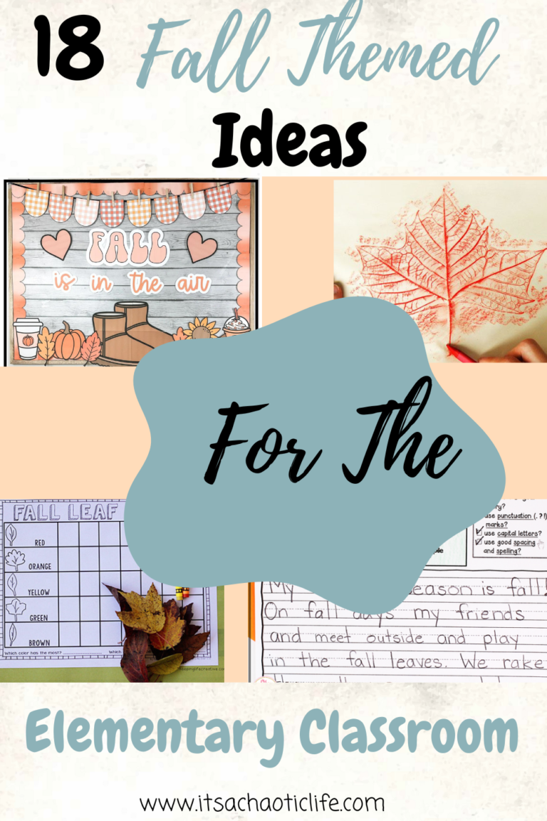 18 Fall-Themed Ideas For Your Elementary Classroom - It's a Chaotic Life